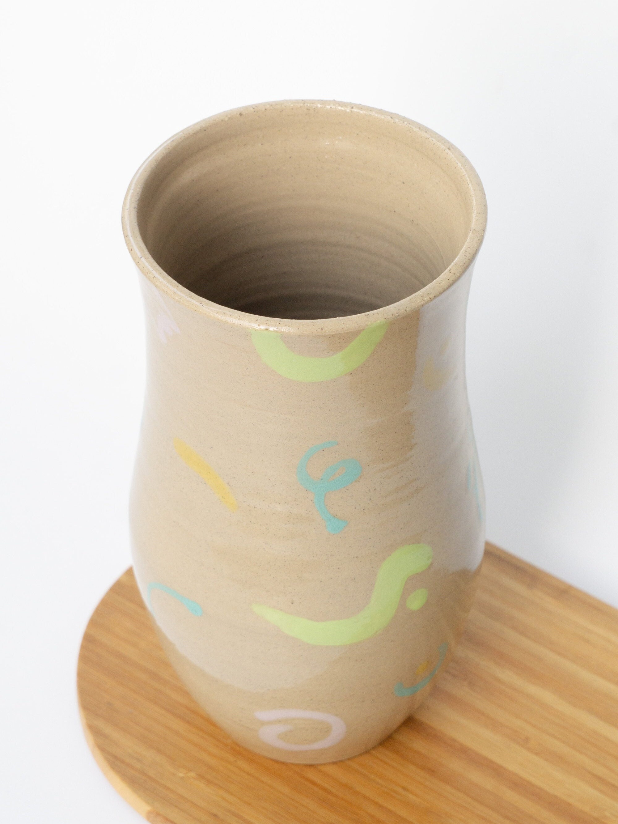 Handmade Ceramic Colorful Vase Hand-painted Vase Colorful - Etsy