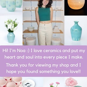 Handmade Cute Ceramic Bow Ring Dish | Blue Trinket Dish With Bows Decor ...