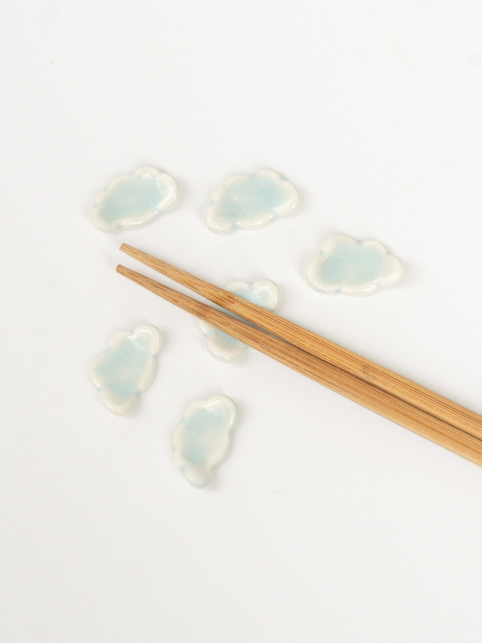 Handmade Tiny Ceramic Cloud Chopstick Holders Set of 2 - Etsy