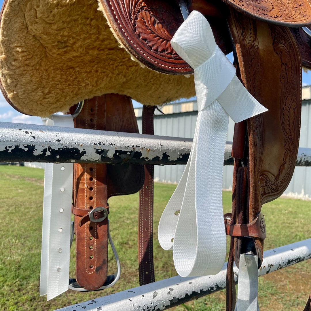 Western Latigo and off Billet Set - HORSE or MINI/PONY: White Saddle ...