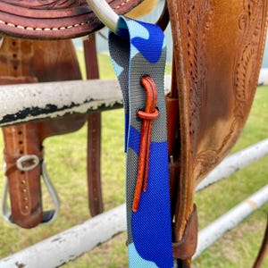 Western Latigo and off Billet Set MINI SET ONLY: Blue Grey and Light ...