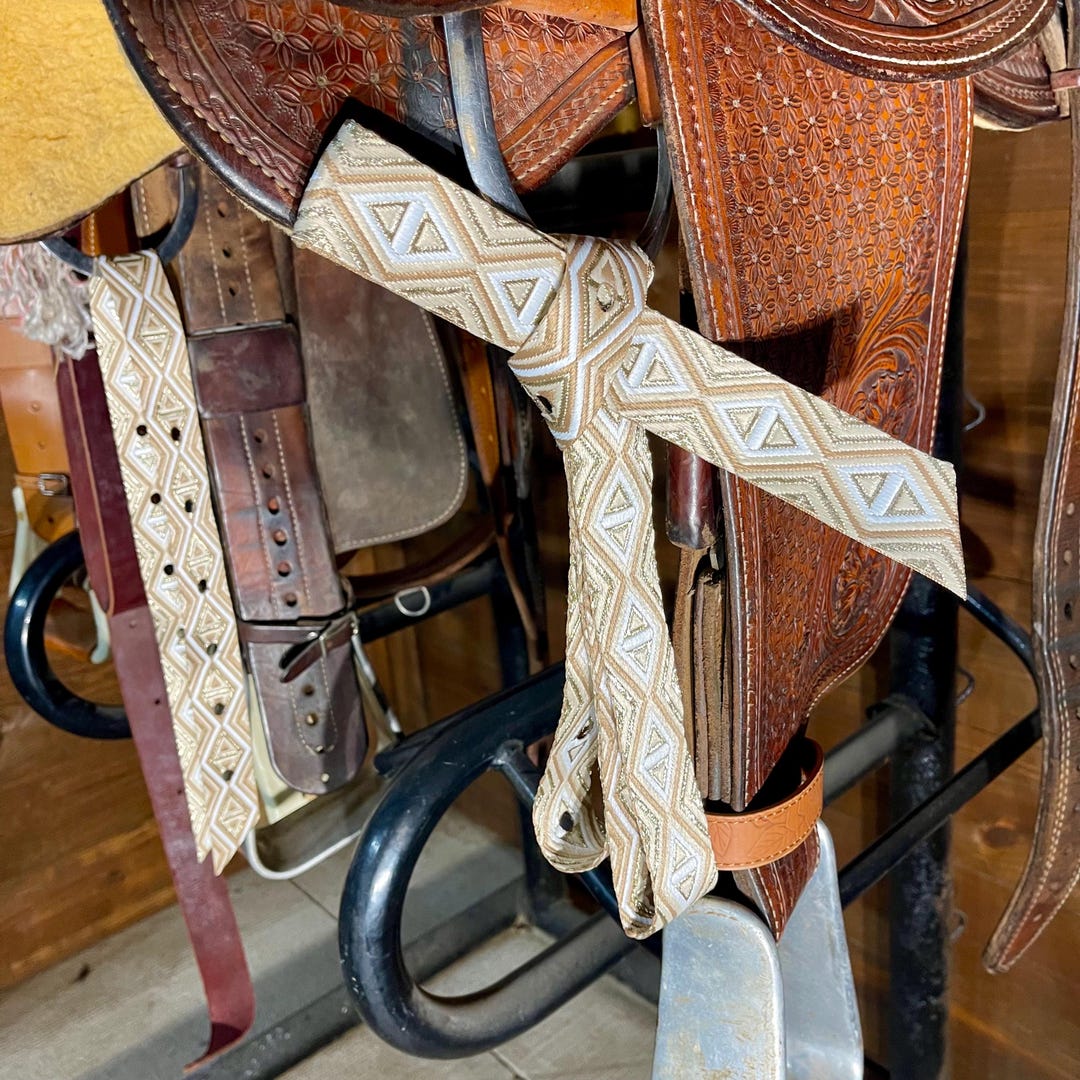 Western Latigo and off Billet Set - HORSE or MINI/PONY: Gold, Brown ...