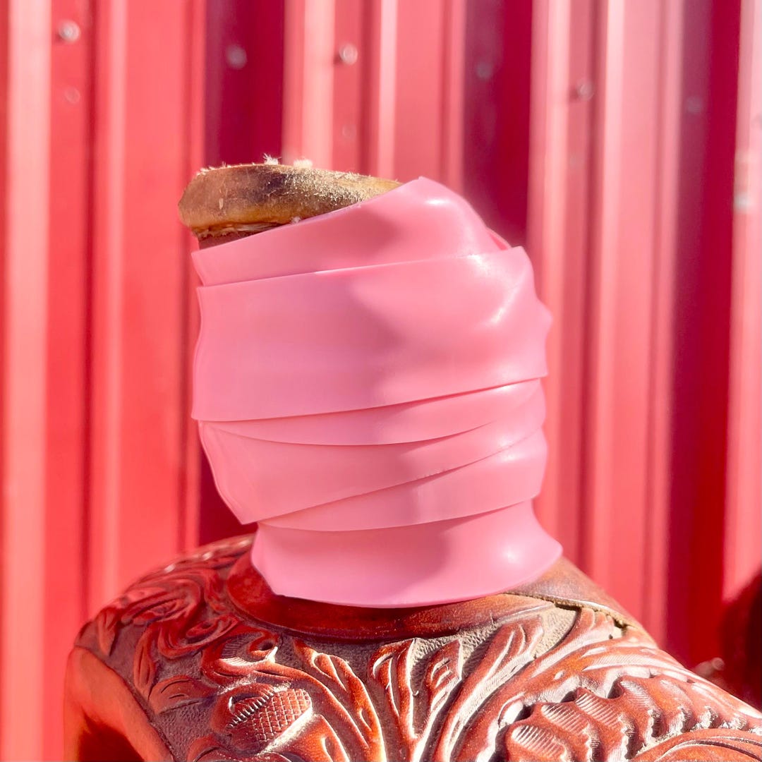 NEW THICKER DESIGN Haute Rubber Hot Pink Dally Wrap, Roping Saddle Horn ...