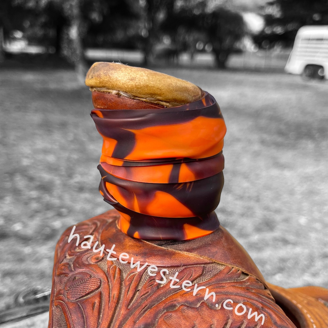 Haute Rubber Orange and Dark Purple Multi Purpose Dally Wrap, Roping ...