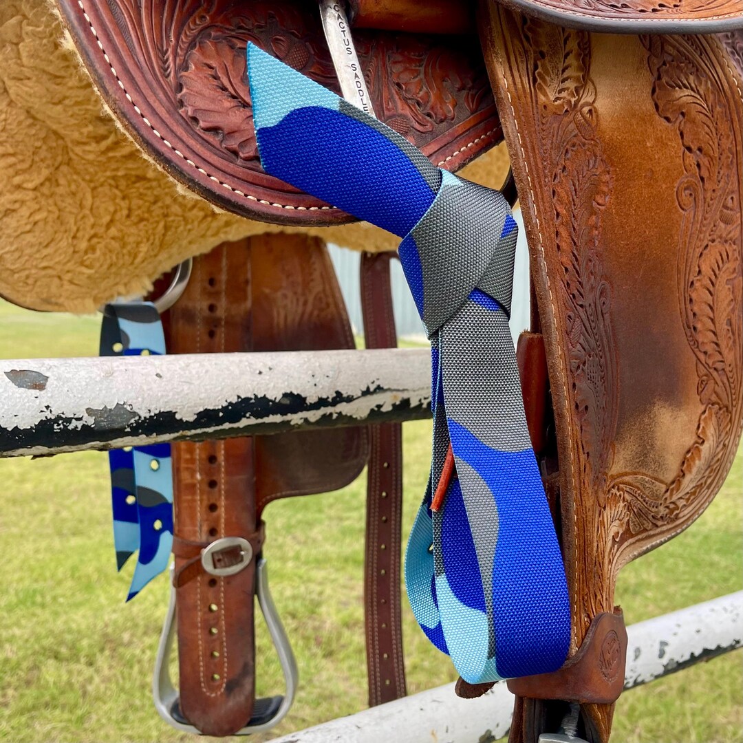 Western Latigo and off Billet Set MINI SET ONLY: Blue Grey and Light ...