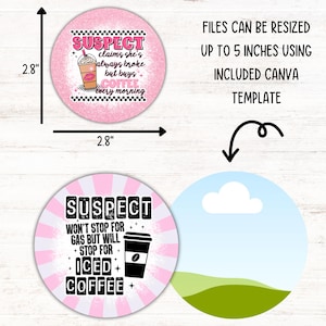 Suspect Claims Car Coaster Design Bundle Funny Cup Holder Sublimation ...