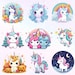 Cute Unicorn Clipart Bundle Kawaii Unicorn Png Download - Etsy