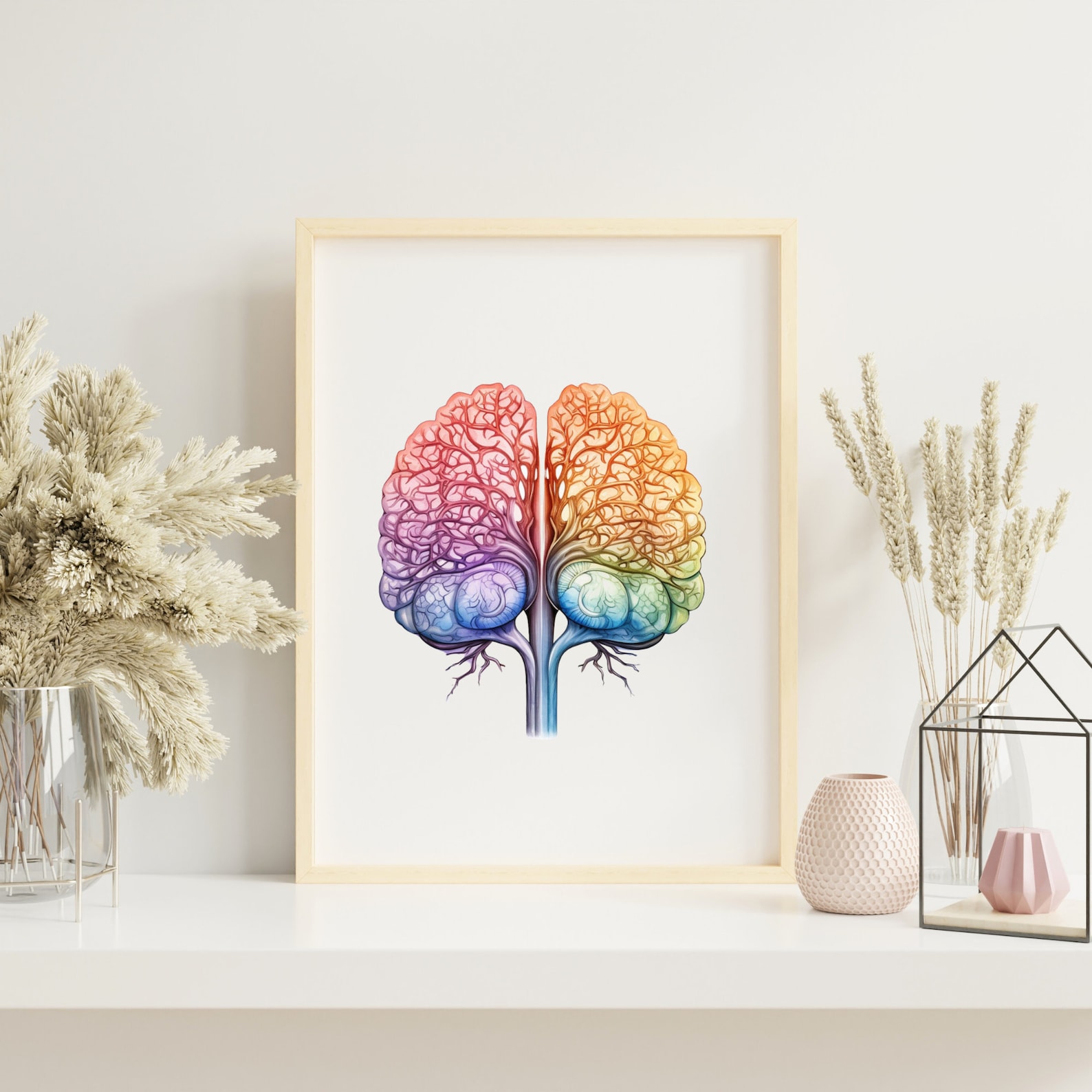 Mandala Brain PNG Bundle, Colorful Brain Clipart, Mental Health Png ...