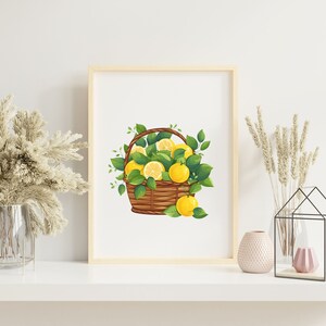 Lemon Clipart Bundle Summer Fruit Bridal Baby Shower Decor Ideas ...