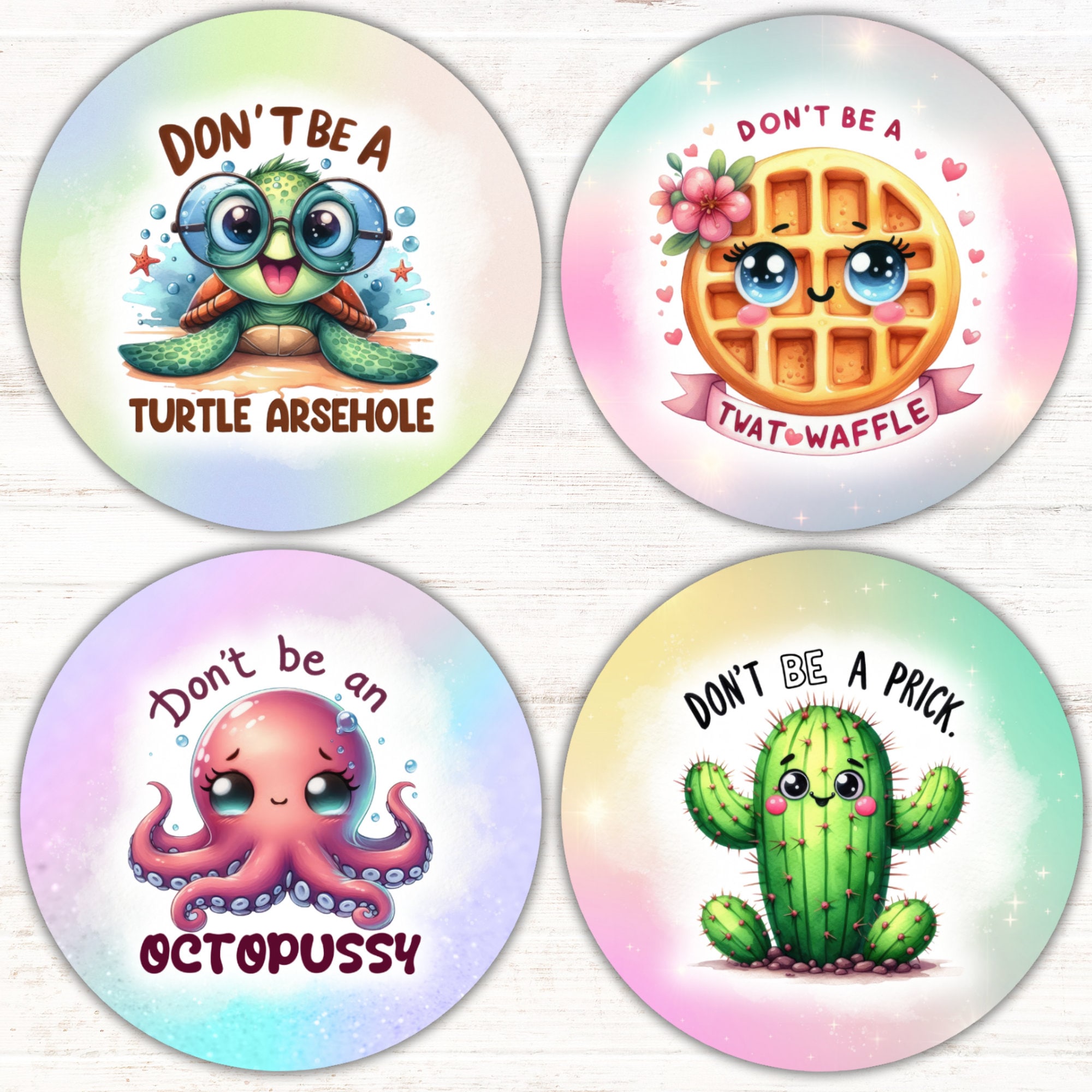Sassy Car Coaster Design Bundle Funny Cup Holder Insert Sublimation ...