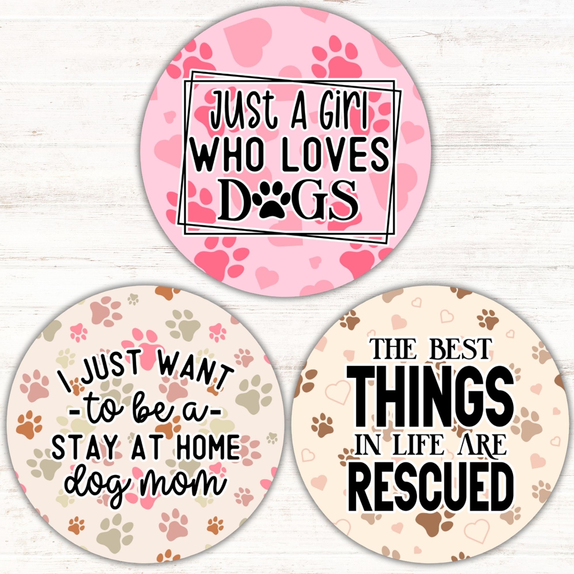 Dog Mom Car Coaster Bundle PNG Sarcastic Cup Holder Coaster Design for ...