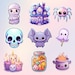 Cute Kawaii Pastel Halloween Clipart Bundle, Creepy Kawaii Horror ...