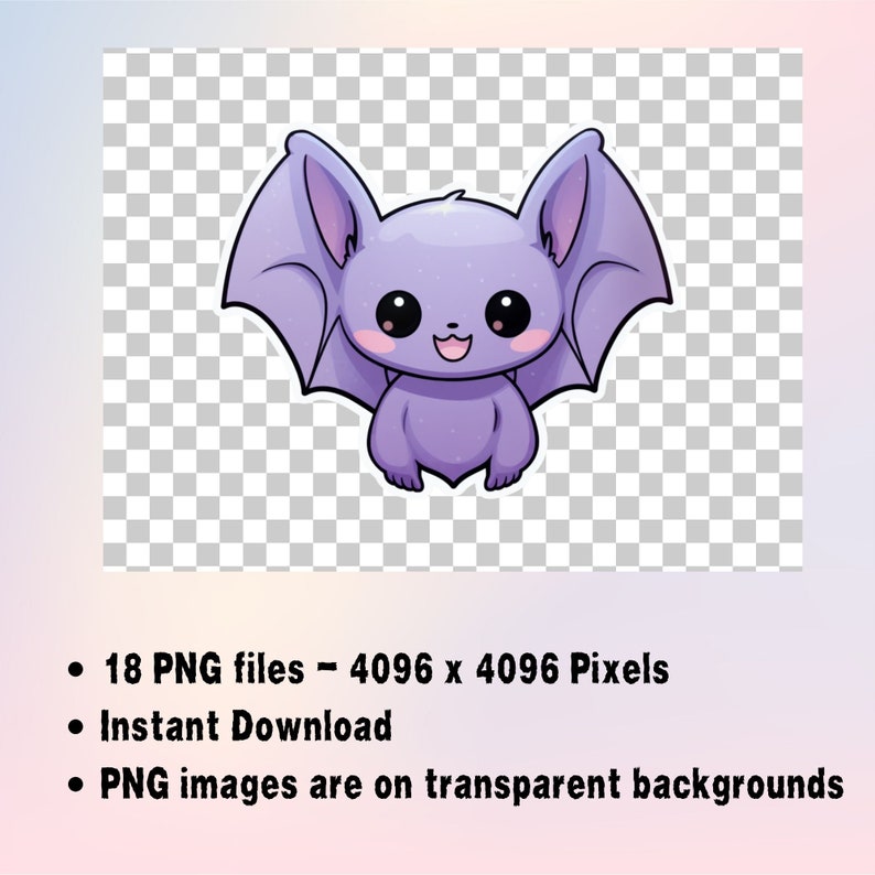 Cute Kawaii Pastel Halloween Clipart Bundle, Creepy Kawaii Horror ...