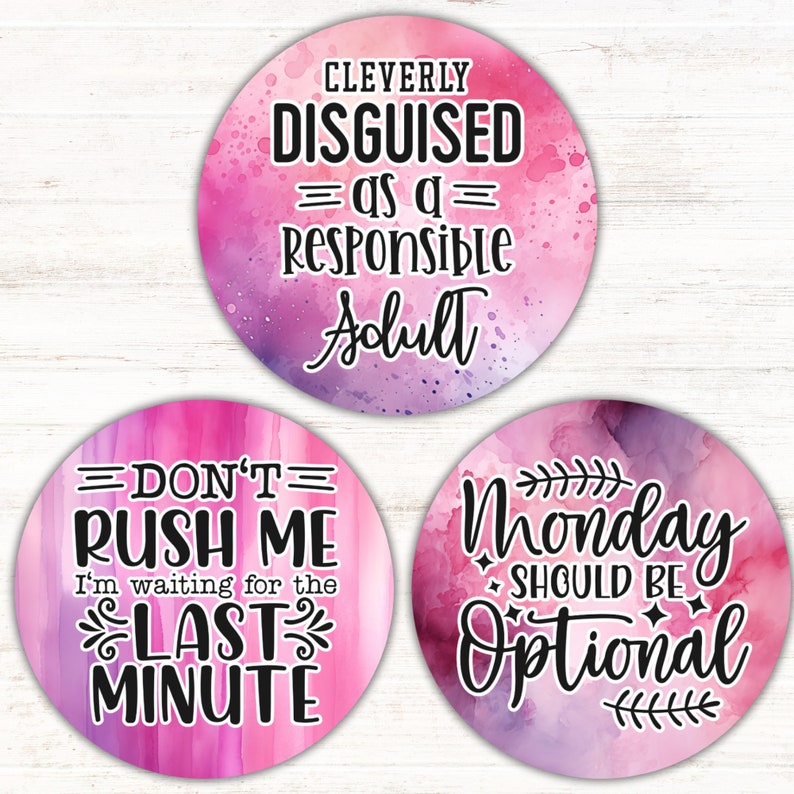 Sarcastic Quotes Car Coaster PNG Bundle Funny Cup Holder Sublimation ...