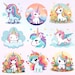 Cute Unicorn Clipart Bundle Kawaii Unicorn Png Download - Etsy