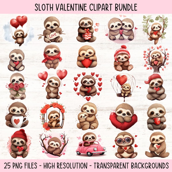 Sloth Valentine - Etsy