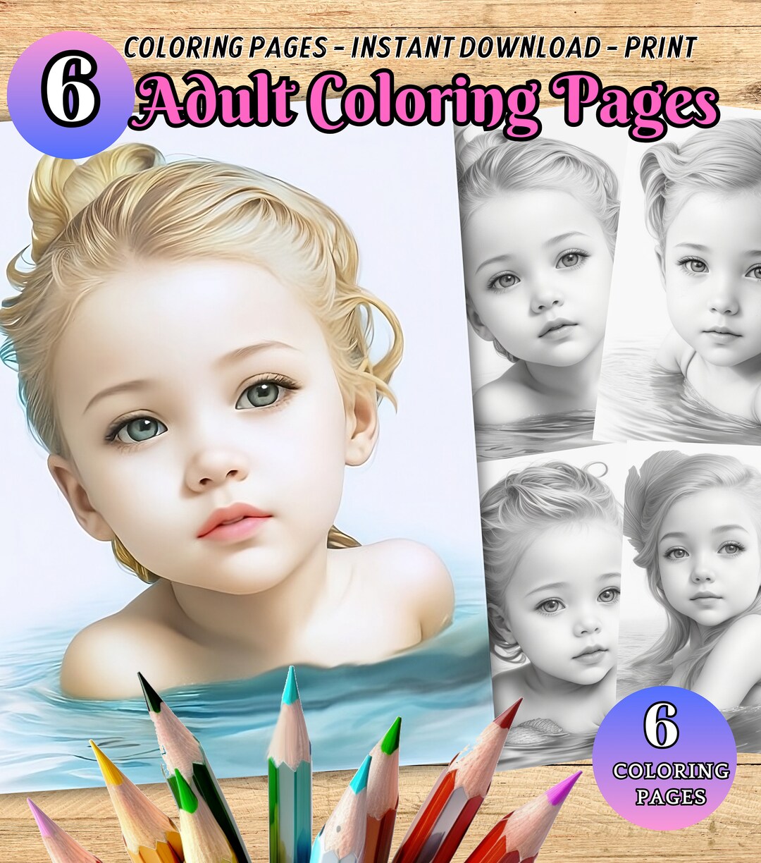 Portraits Color, Adorable Babies, Adult Coloring Pages, Cute, Children ...