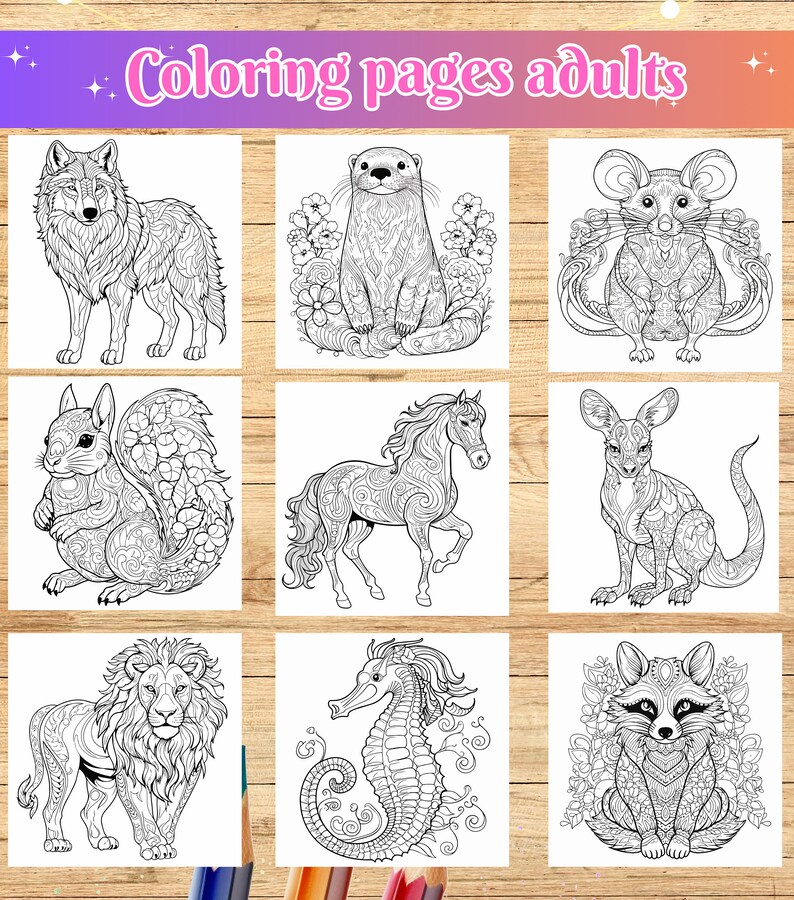 Animal Coloring Pages, Animal Mandala, Cute Animals, Coloring Book ...