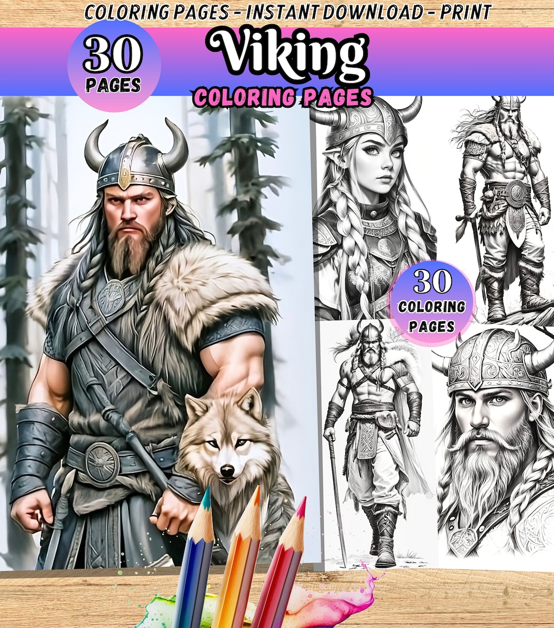 Viking Coloring Pages, Viking Men, Viking Women,coloring Pages for ...