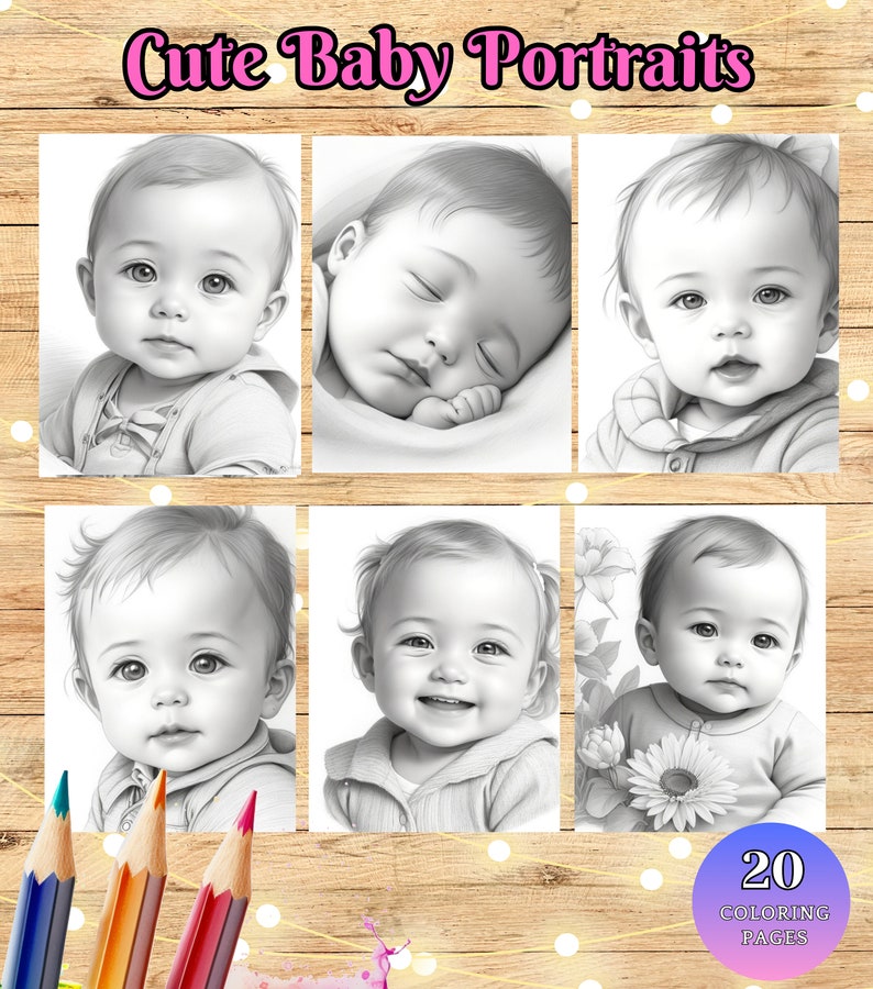 Baby Portraits, Adorable Babies, Coloring Pages, Coloring Pages for ...
