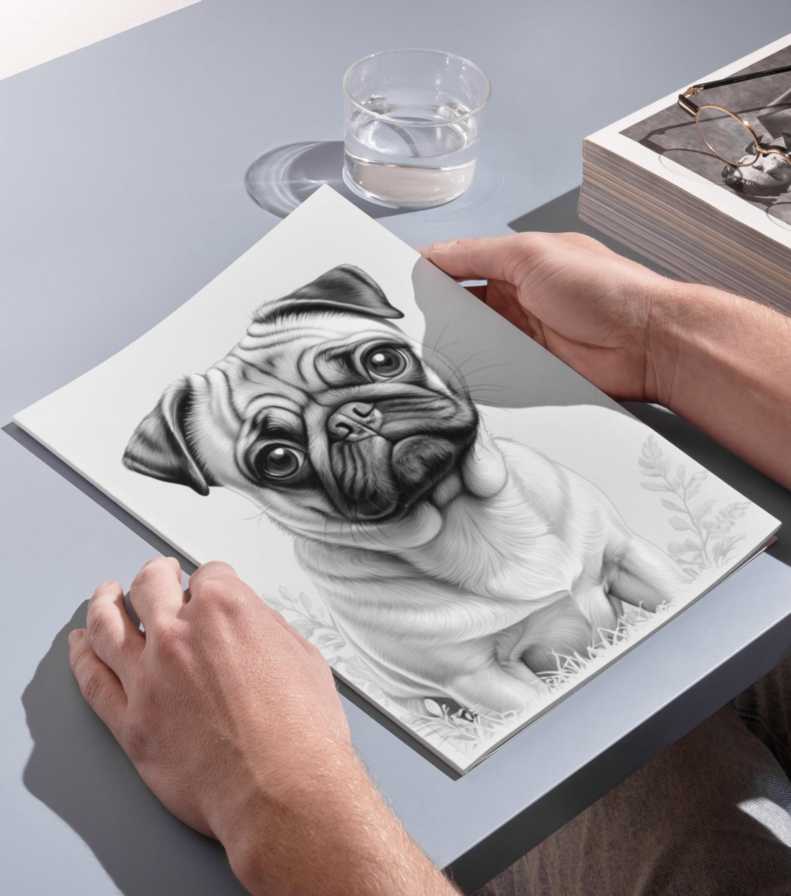 100 Dog Coloring Pages,dog Portraits to Color, Dog Breed to Color,dog ...