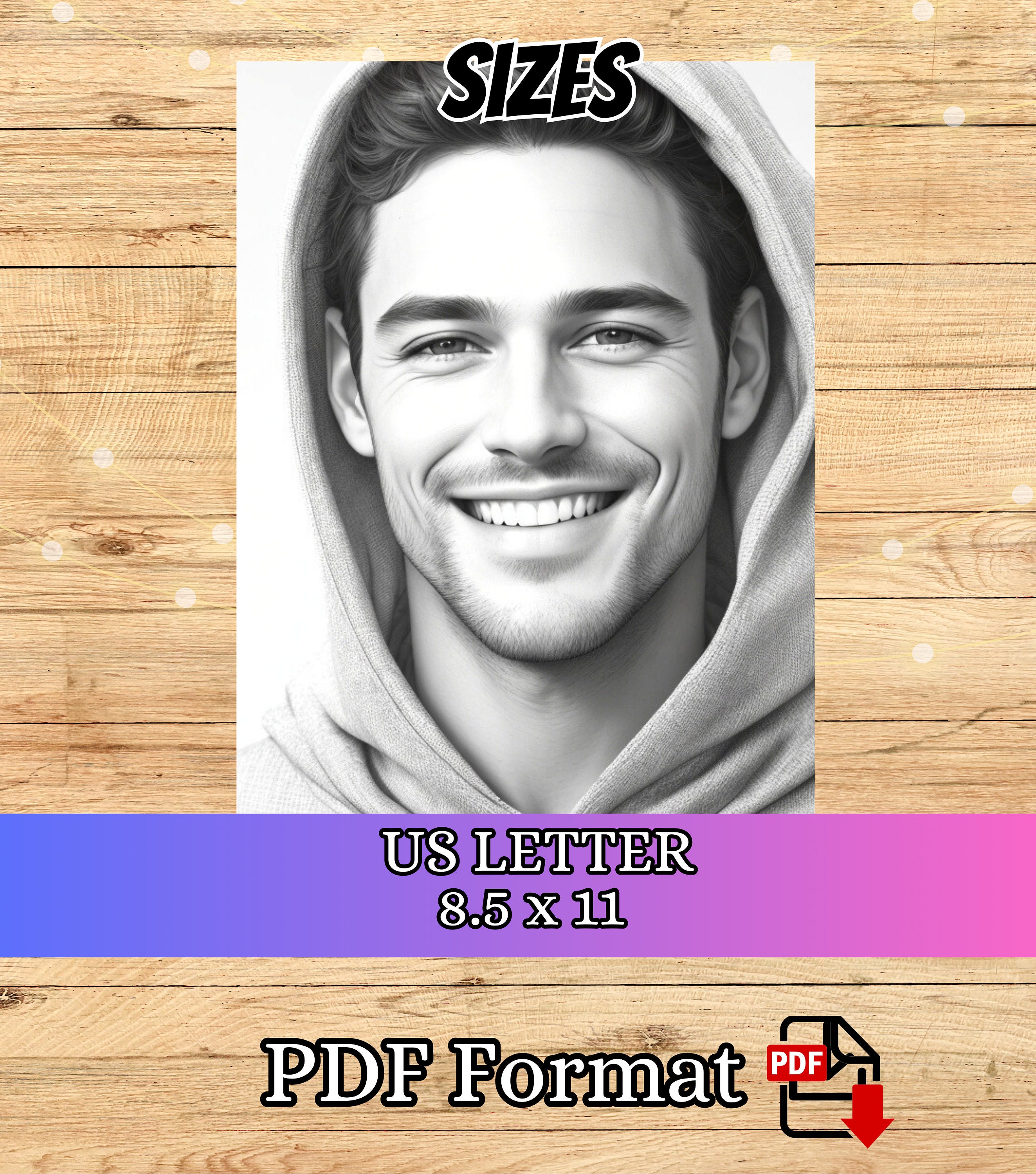 Happy Men Coloring Pages, Portraits Men, Beautiful Men, Coloring Pages ...