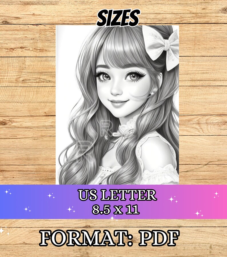 Portraits Coquette Girls, Women Coloring Pages, Coquette Fashion, Bows ...