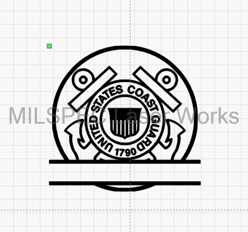 Coast Guard Split Seal SVG, DXF, AI File Digital Download for Plaques ...