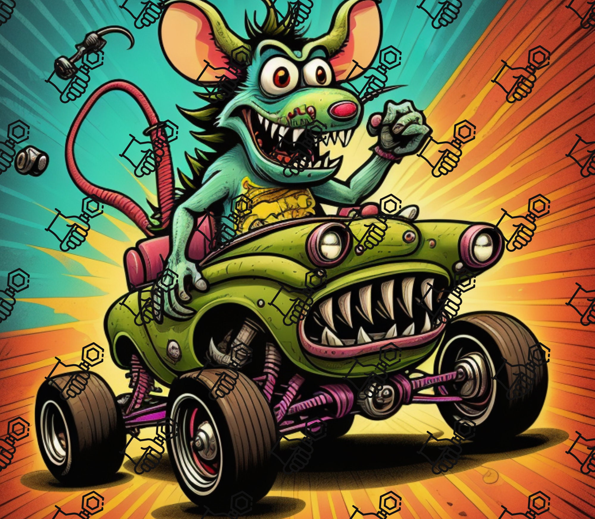 Rat Fink Background
