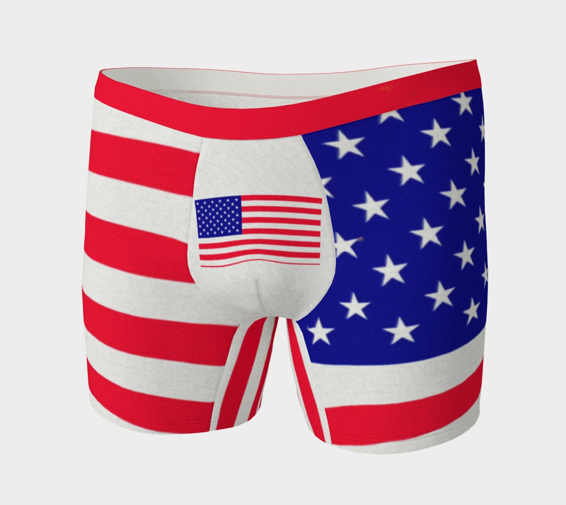 USA Flag Boxer Briefs - Etsy