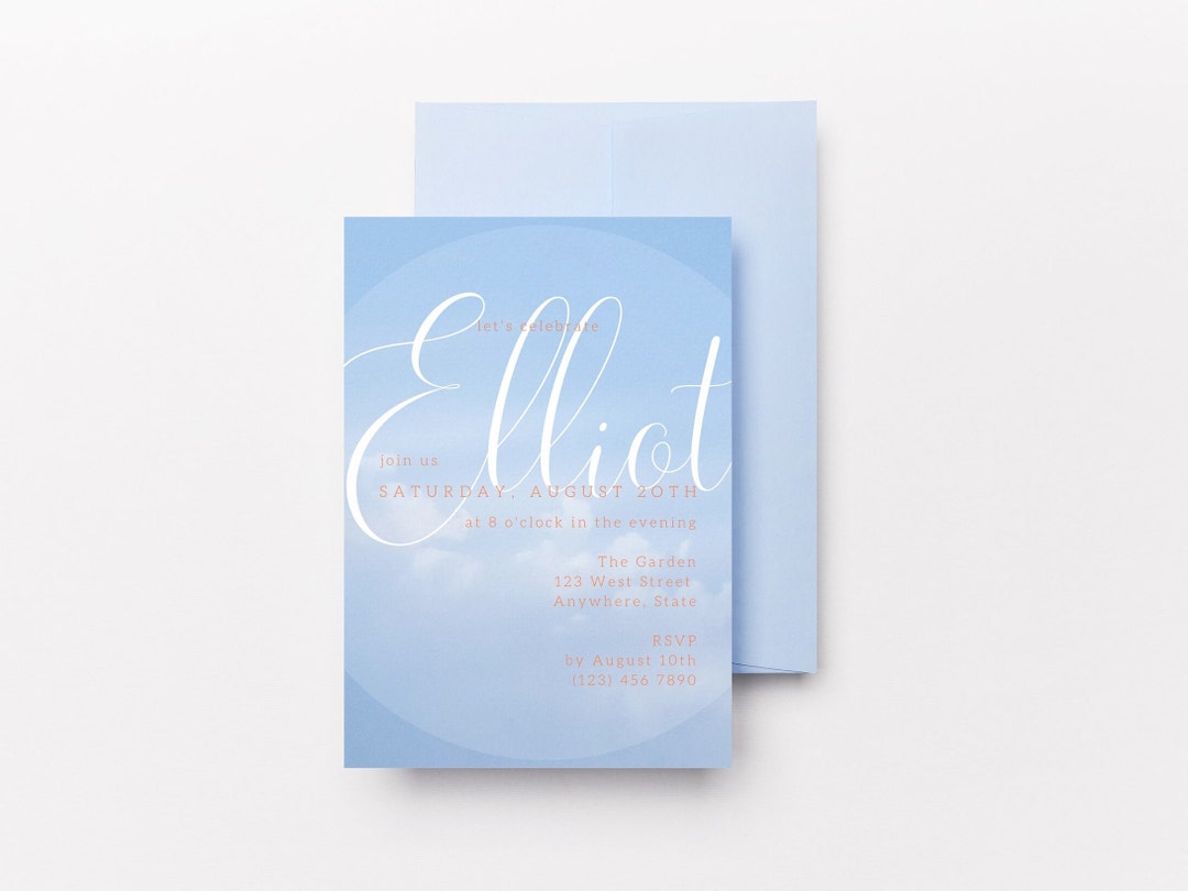 3 Party Invitation Card Templates Printable Beach Inspired Birthday ...