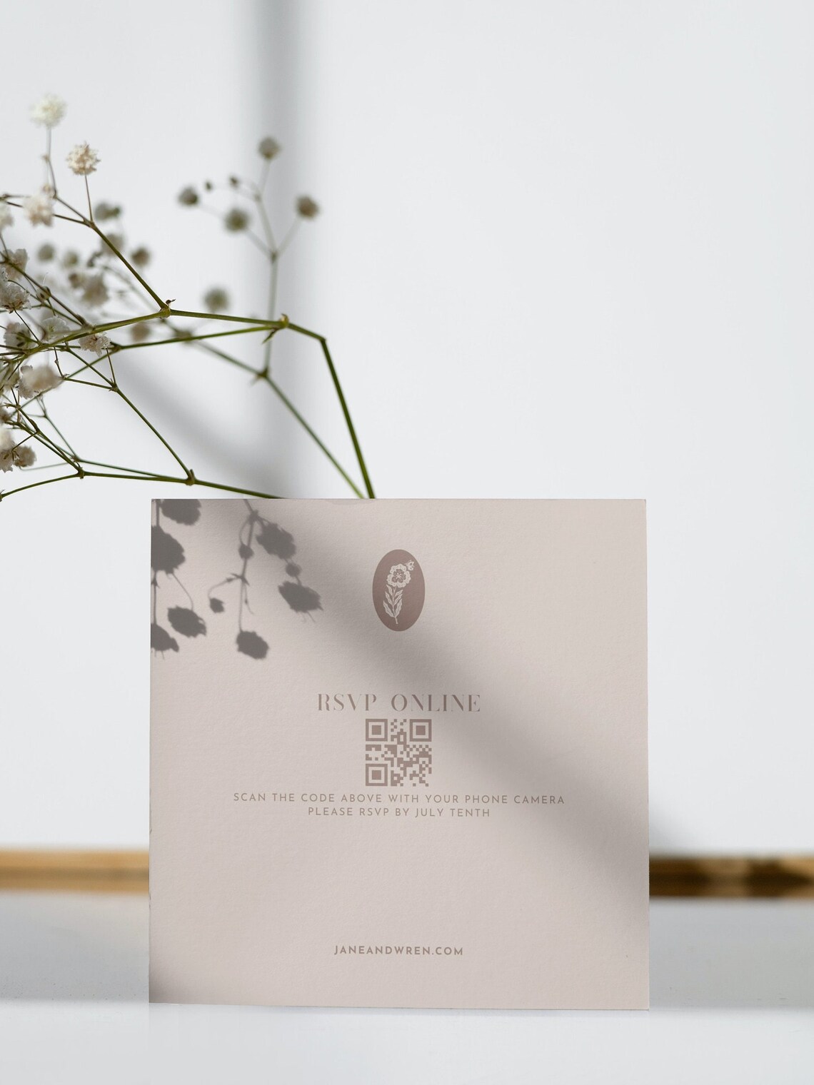 Square Modern Wedding Invitation Template Custom Printable Wedding ...