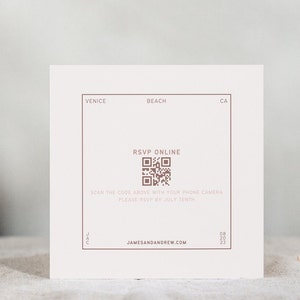 Square Modern Wedding Invitation Template - Custom Printable Wedding ...