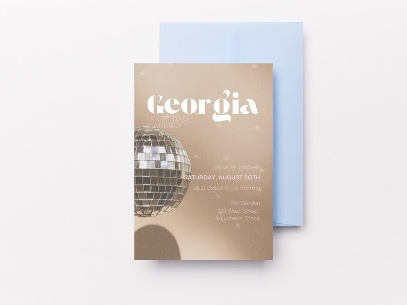 3 Party Invitation Card Templates Printable Disco Inspired Birthday ...