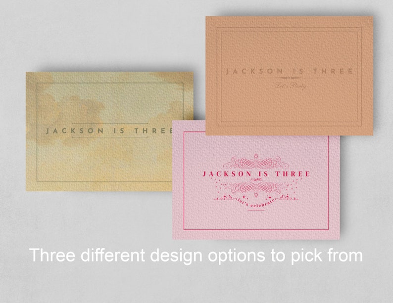 3 Party Invitation Card Templates Printable Wes Anderson - Etsy