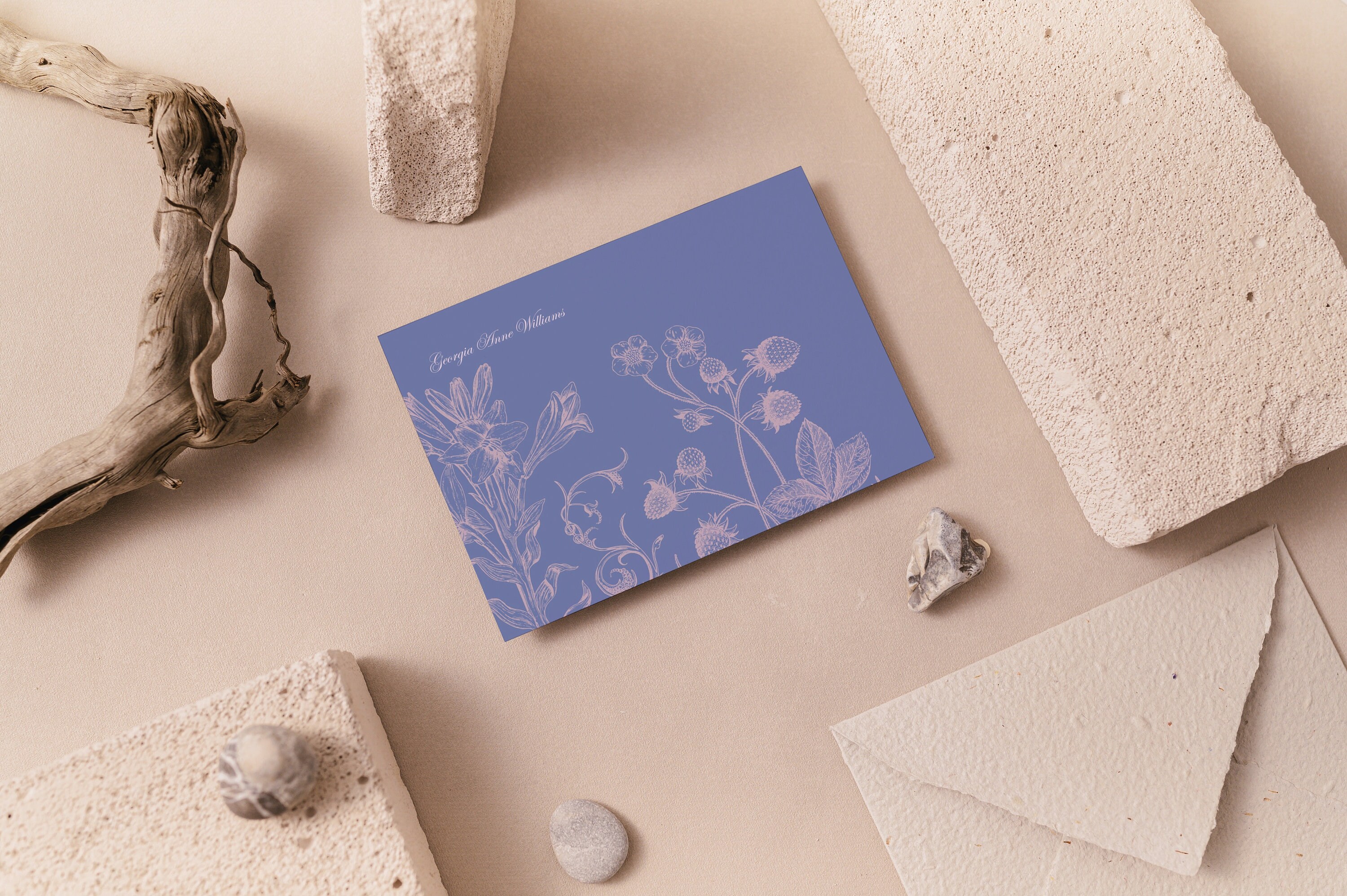 3 Custom Stationary Bundle - Custom Notecards Thank You Notes - Custom ...