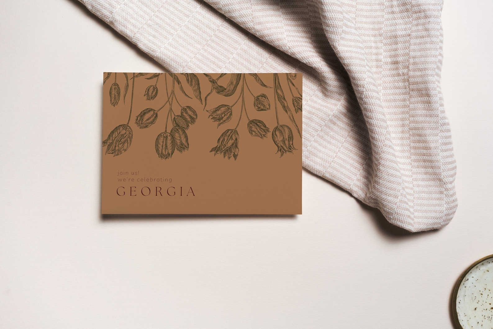 4 Party Invitation Card Templates Printable Floral Inspired Birthday ...