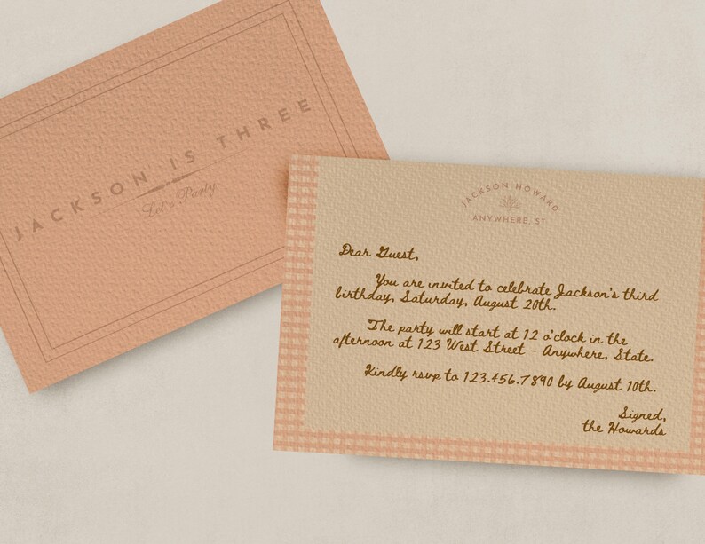 3 Party Invitation Card Templates Printable Wes Anderson - Etsy