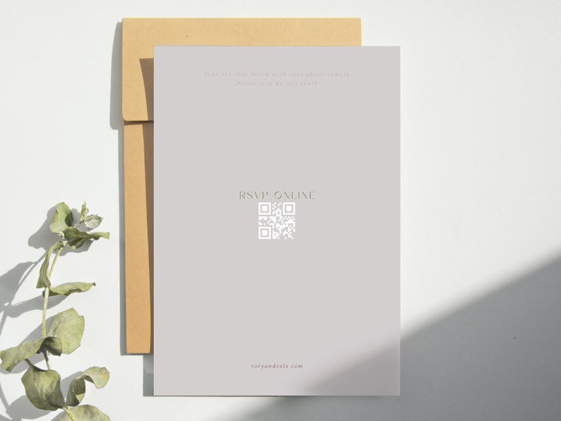 2 Modern Wedding Invitation Template Custom Printable - Etsy