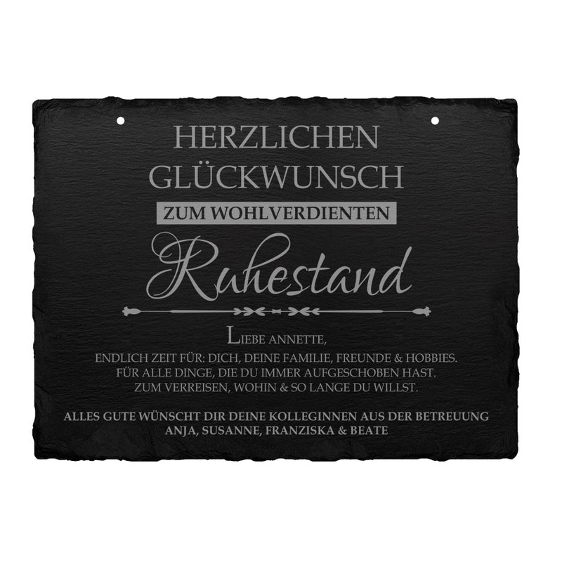 Schild ruhestand - Etsy.de