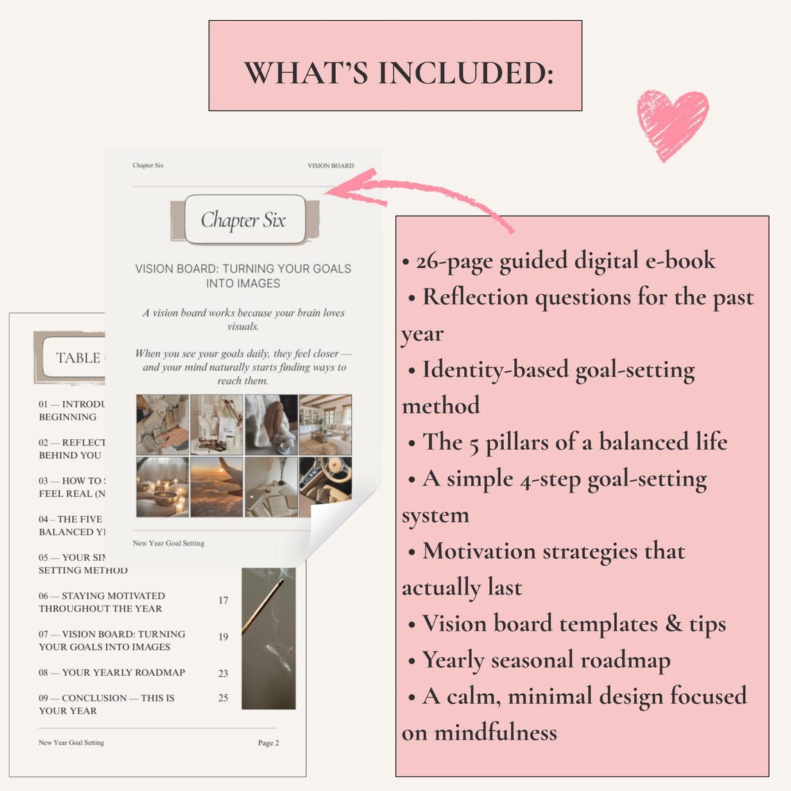 Digital Goal Setting E-book PDF | New Year Planner & Mindful Yearly ...