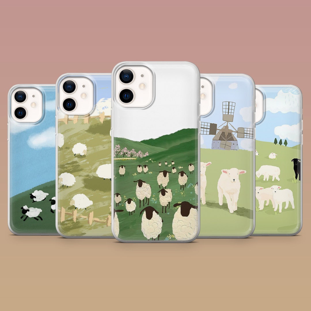 Farm Animal Phone Case Livestock Sheep Cover for iPhone 14pro, 13, 12 ...