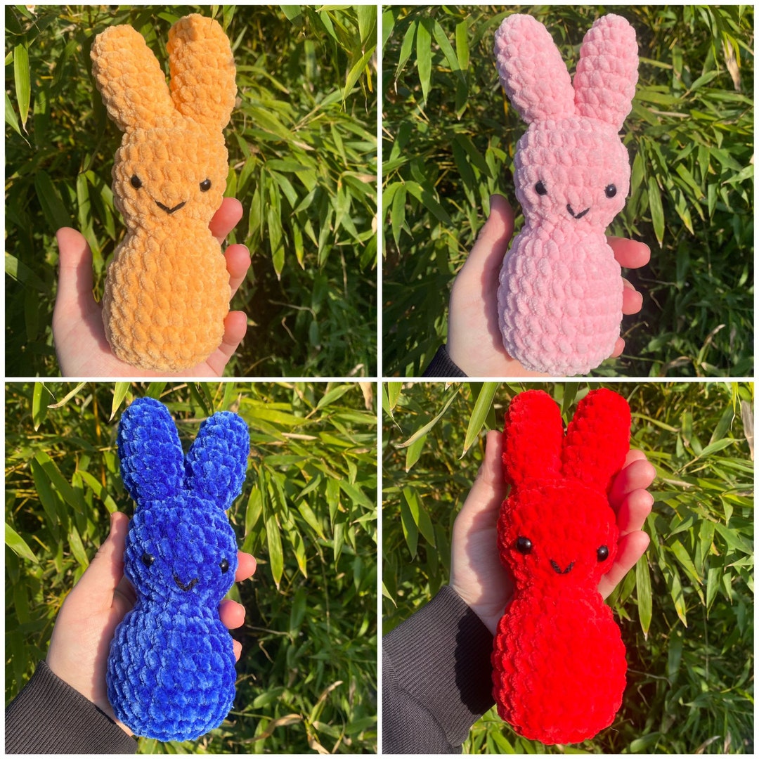 Crochet Bunny Plushie, Crochet Bunny, Stuffed Animal, Amigurumi - Etsy