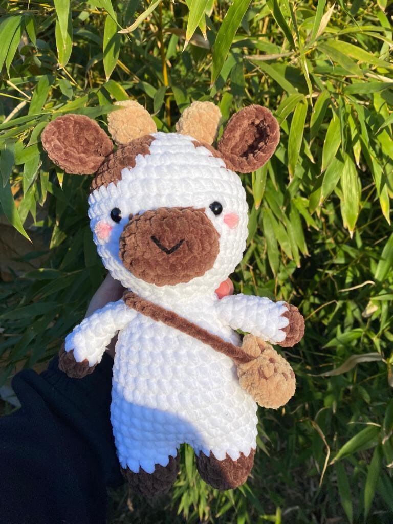 Chubby Cow Plushie, Crochet Cow, Cookie Cow, Oreo Cow, Strawberry Cow ...