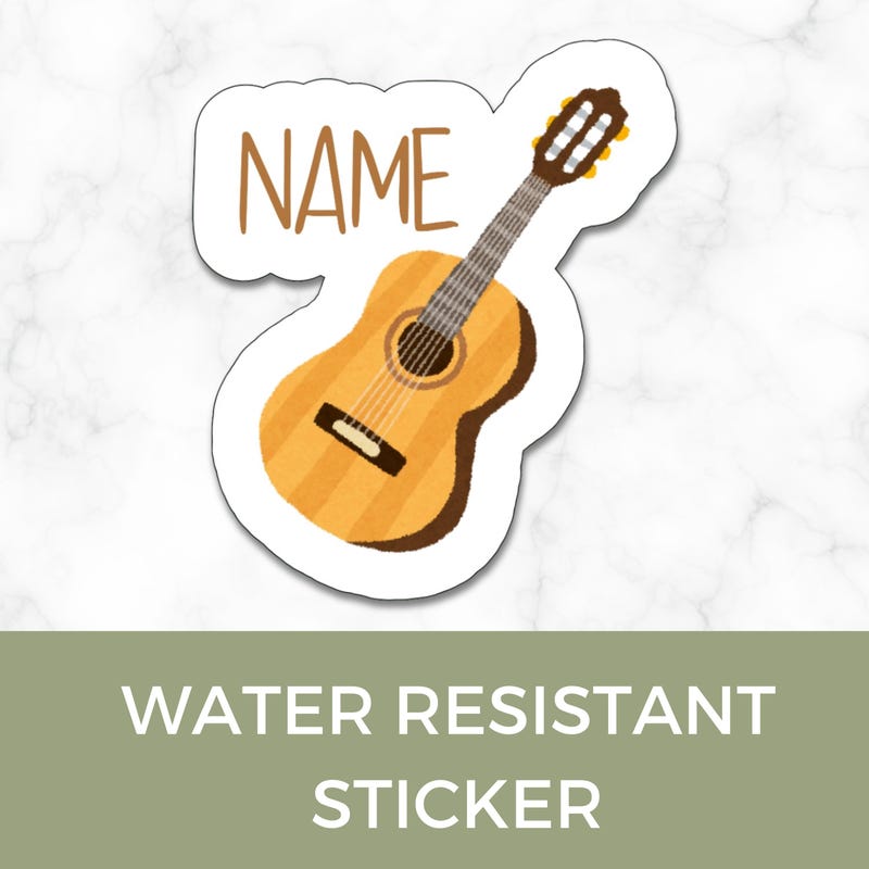 Guitar Stickers - Etsy