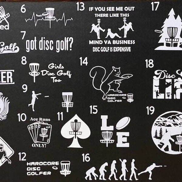 Disc Golf Decal - Etsy