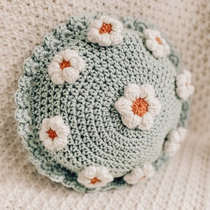 CROCHET Pattern-daisy Puff Pillow - Etsy