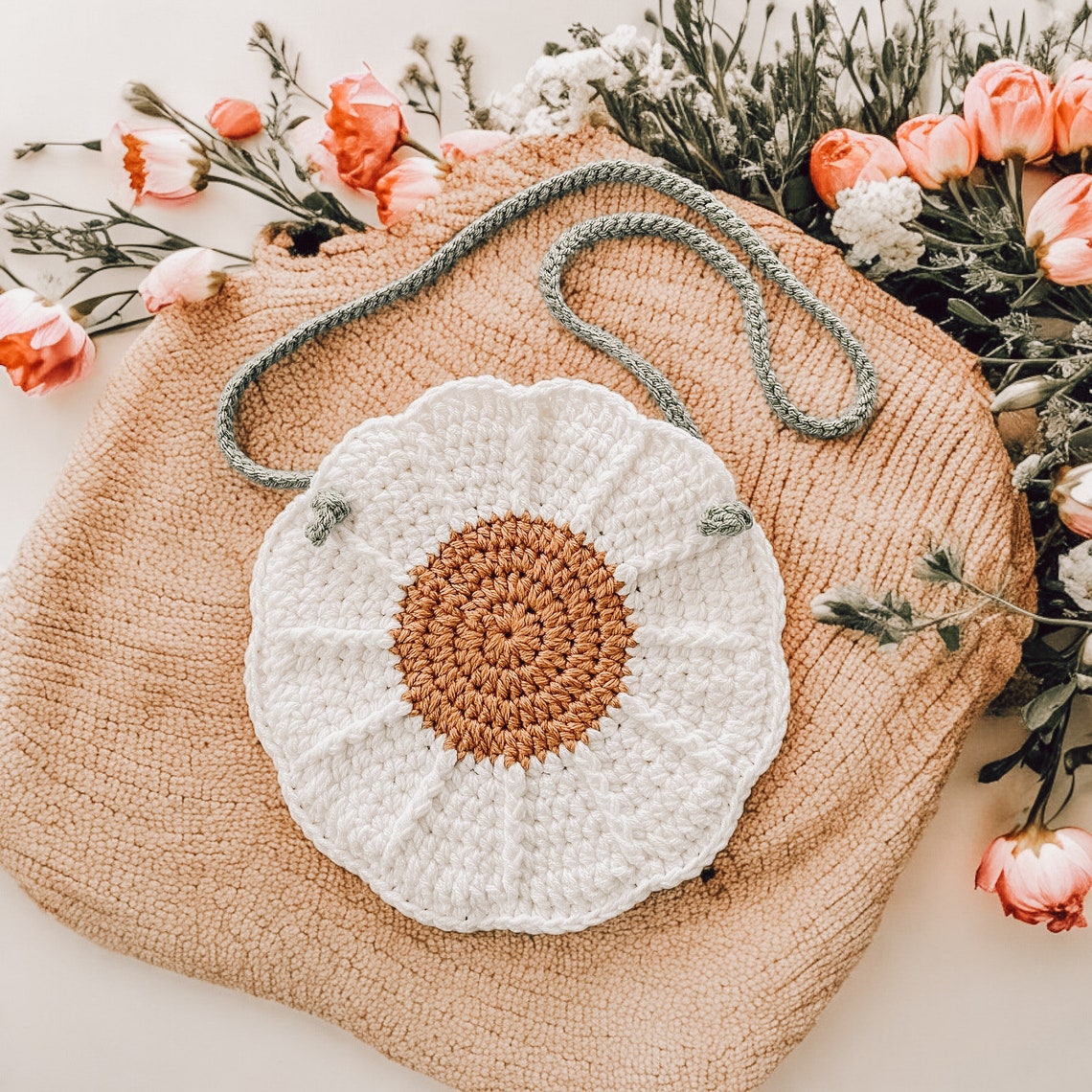 CROCHET Pattern-daisy Child Purse - Etsy
