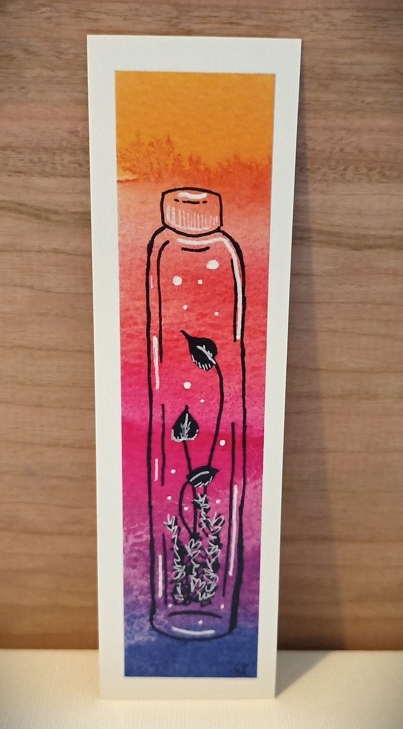 Watercolor and Ink Bookmarks - Etsy