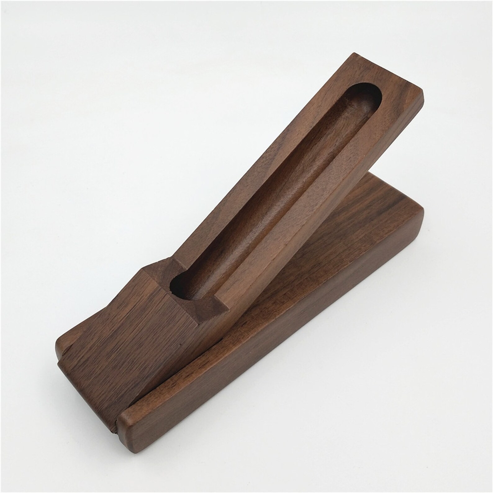 Walnut Wood Pen Case,wood Pen Box,pen Stand,fold up Pen Display Holder ...